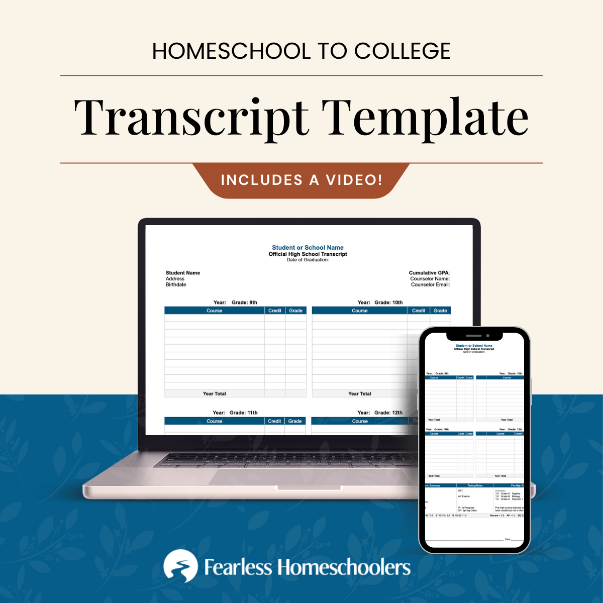 How to Create a Homeschool Transcript for the Common Application ...